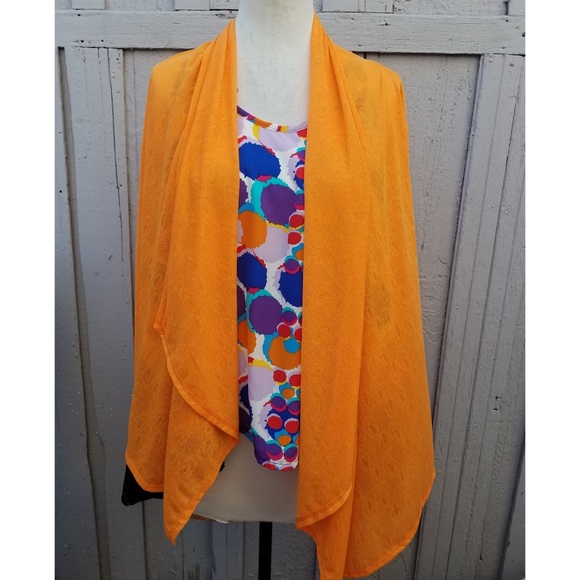 Sweaters | 3x Nwt Plus Size Orange Neon Cardigan | Poshmark